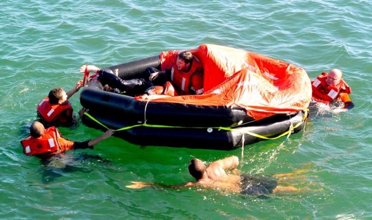 ESS training session aboard Crusader 1 in the Bay on the Sunshine Coast